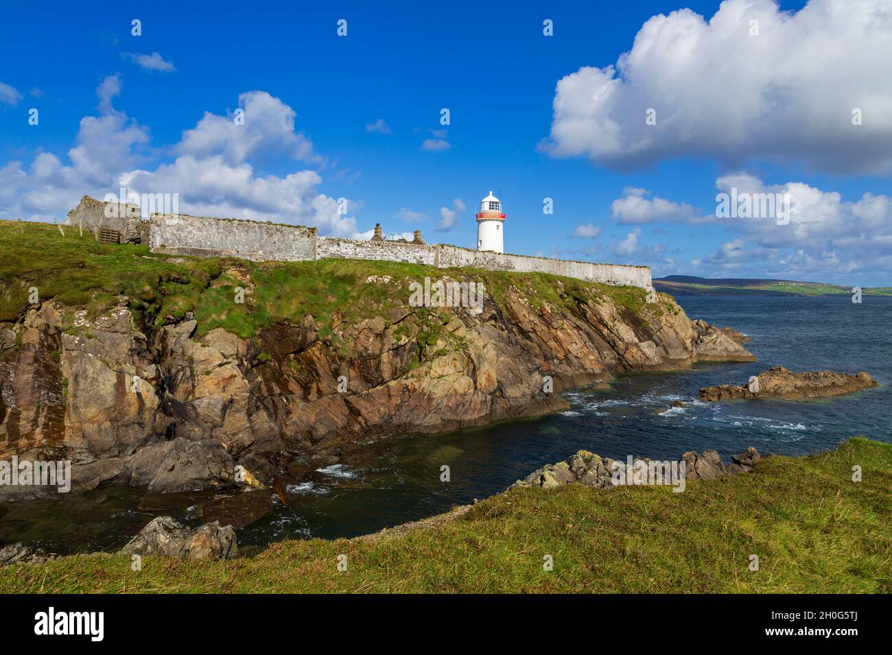 Broadhaven Lighthouse, Mullet Peninsula, County Mayo, Ireland Stock ...