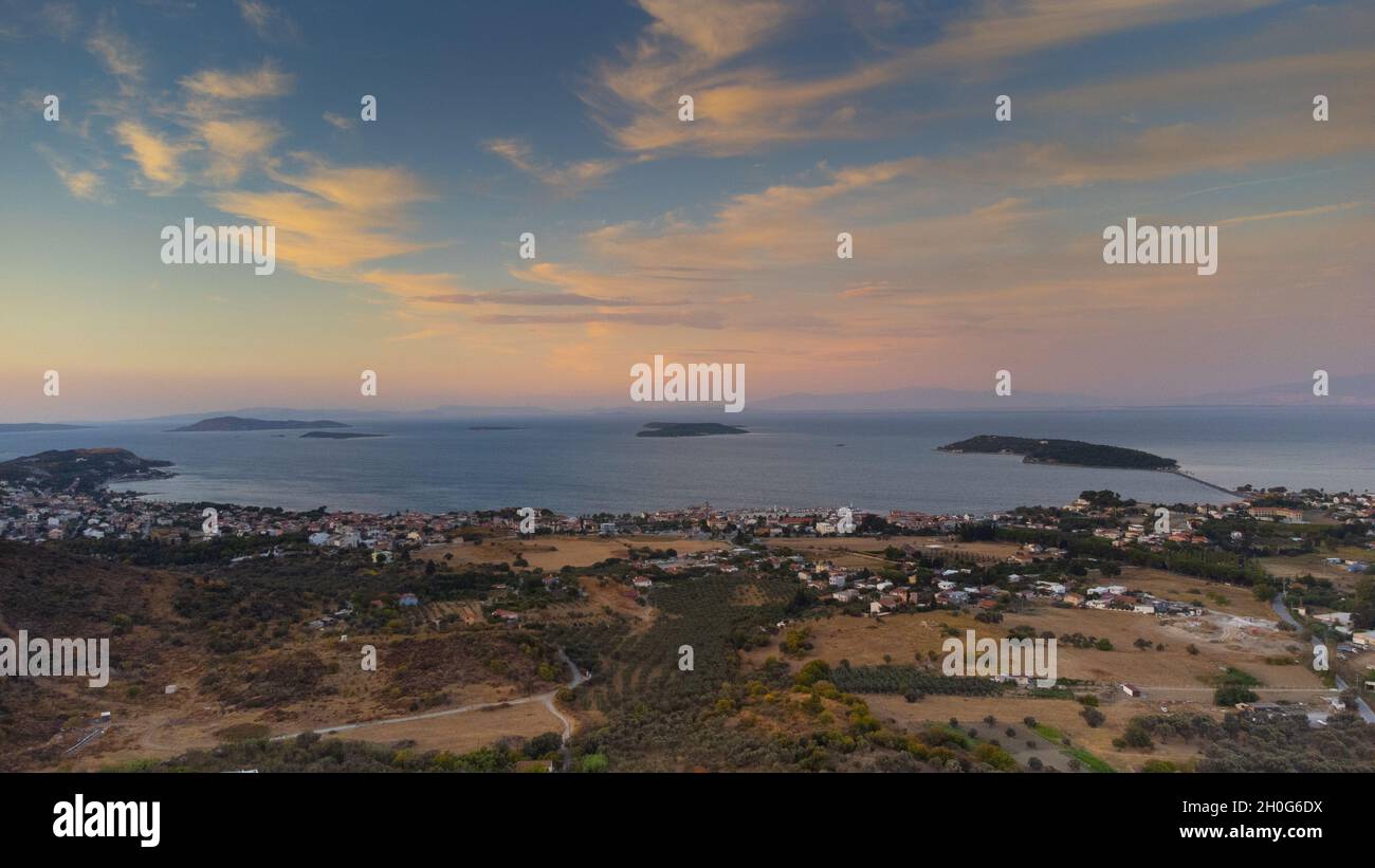 Landscape sea view with small peninsulas Stock Photo - Alamy