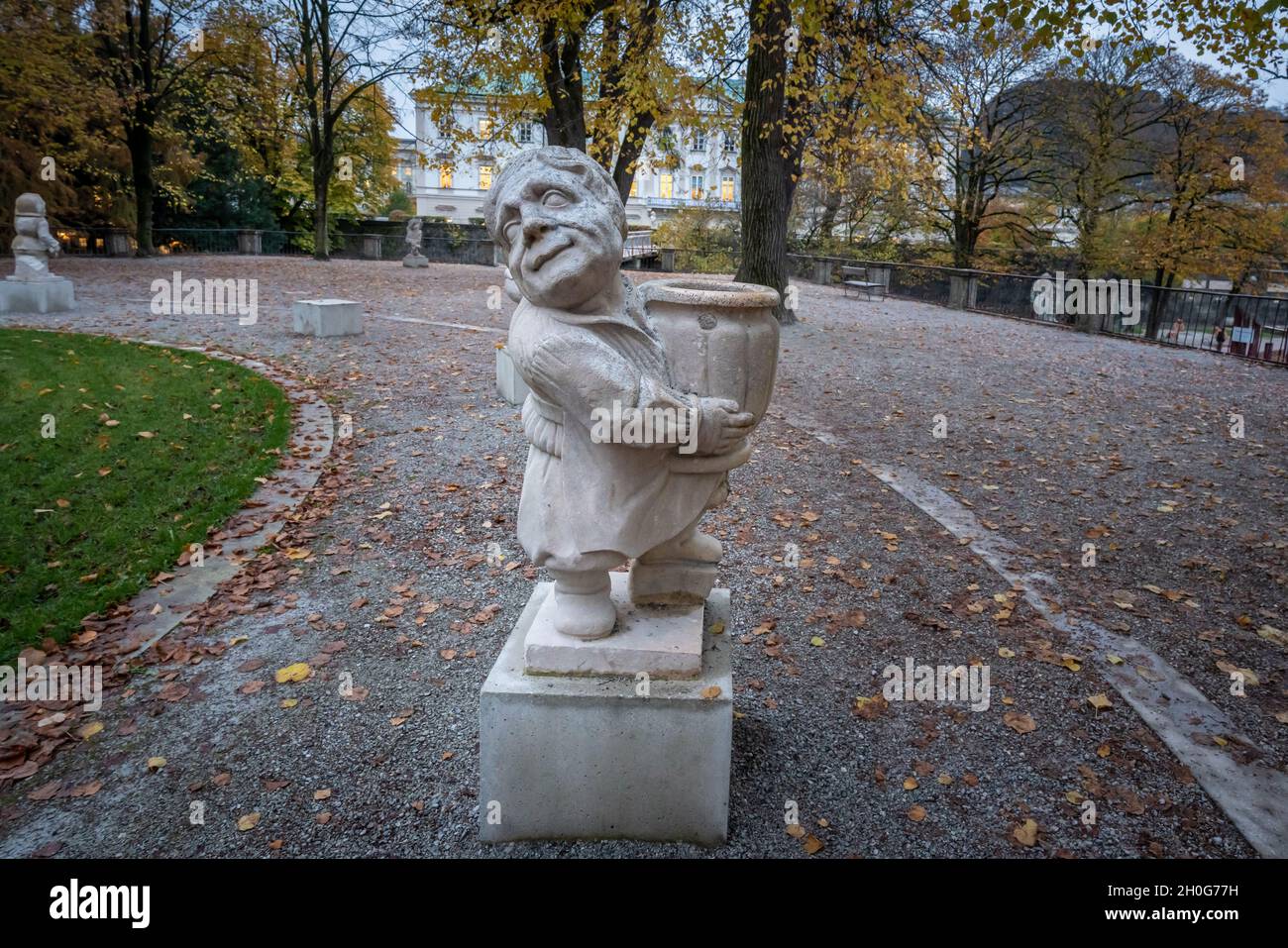 Dwarf Garden (Zwergerlgarten) - Dwarf with vase representing month of ...