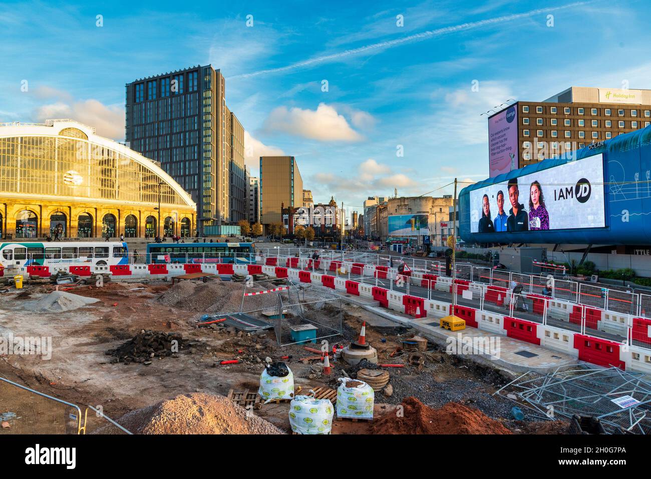 A view Lime Street station as Liverpool Council's redesign the area ...