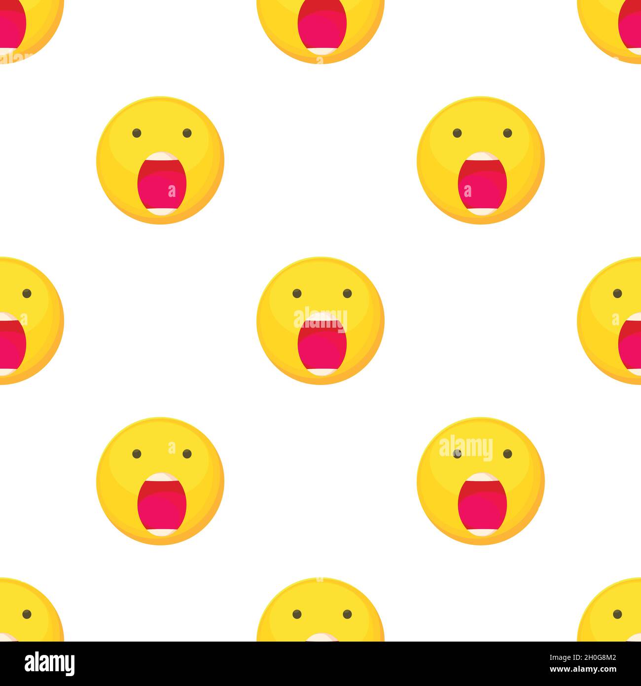 Scared smiley pattern seamless background texture repeat wallpaper ...