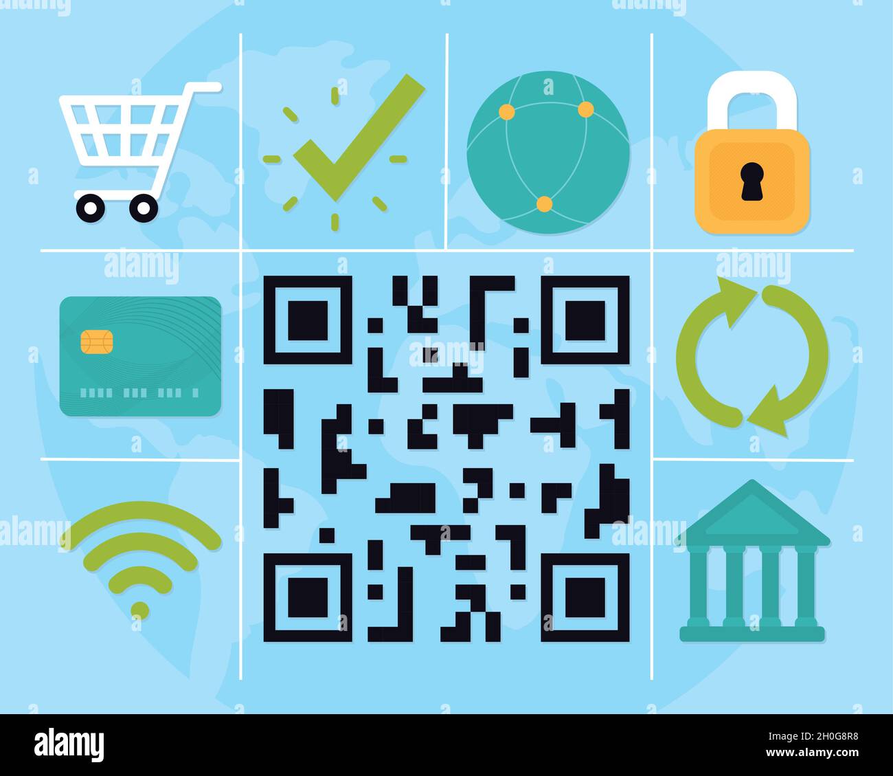 mobile payments symbols icon set Stock Vector Image & Art - Alamy