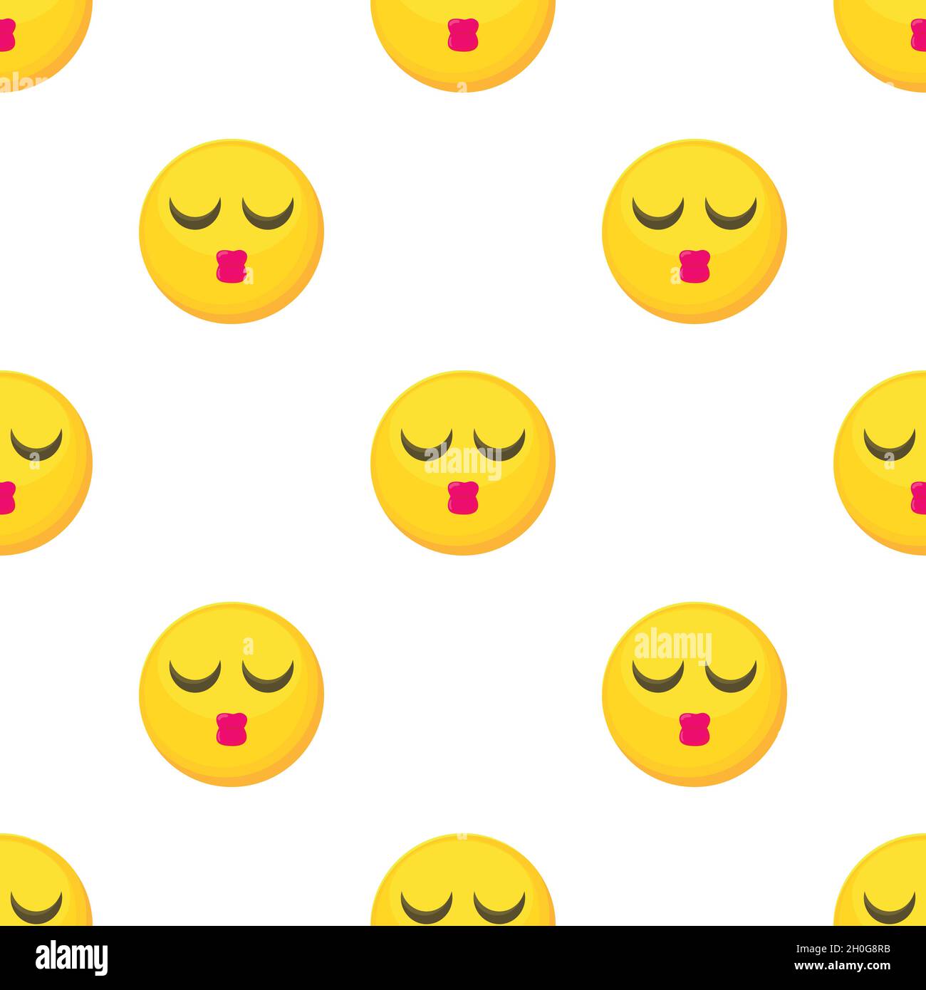 Kissing smiley pattern seamless background texture repeat wallpaper ...