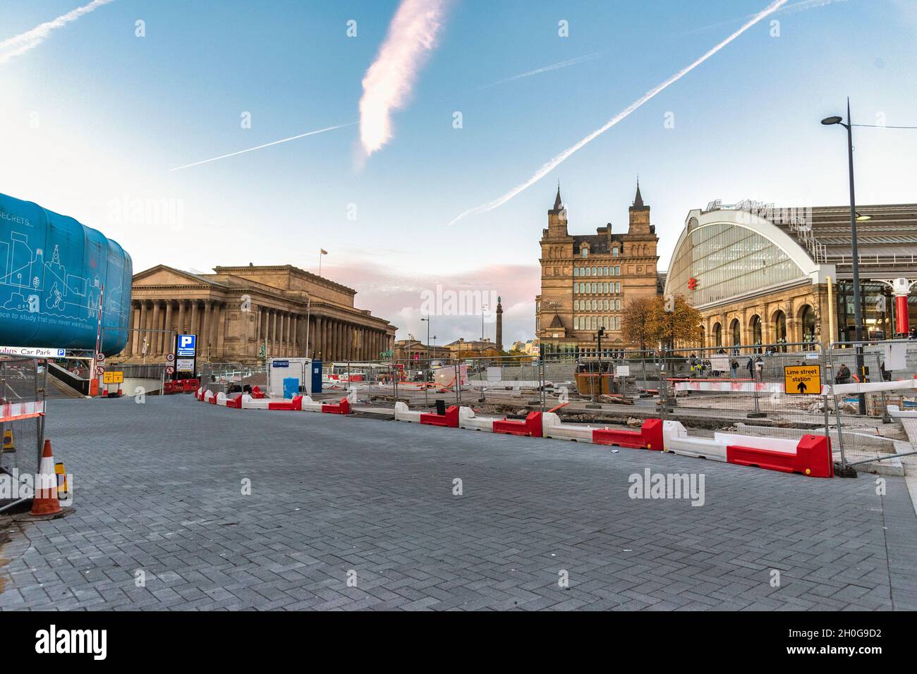 Liverpool, UK. 11th Oct, 2021. A view along Lime Street as Liverpool ...