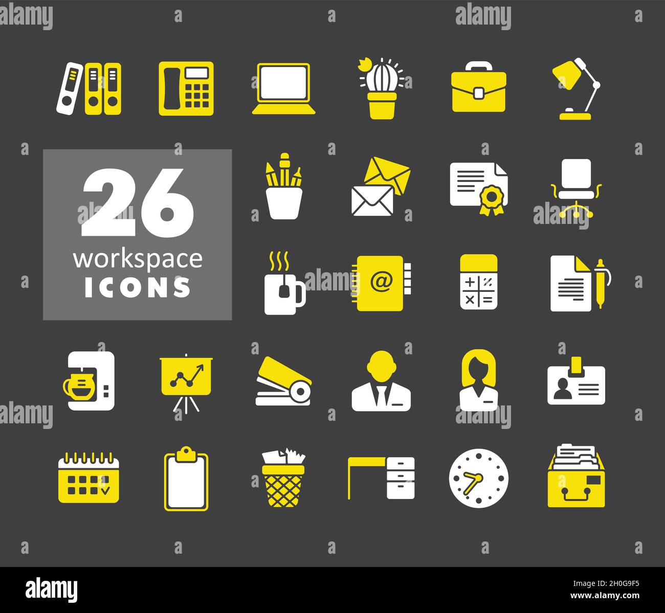 Workspace outline icon. Workspace sign. Graph symbol for your web site ...