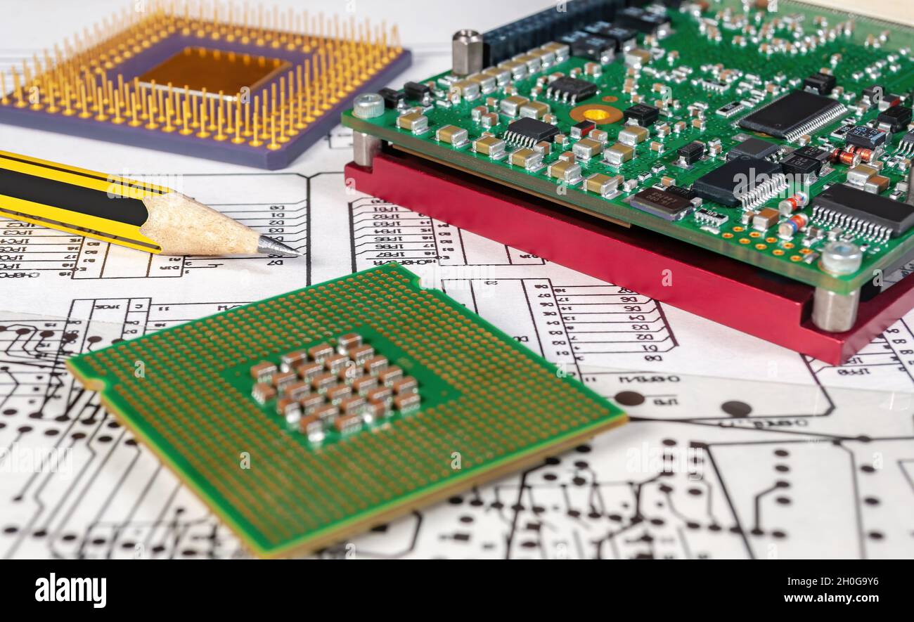 Printed circuit boards hi-res stock photography and images - Alamy