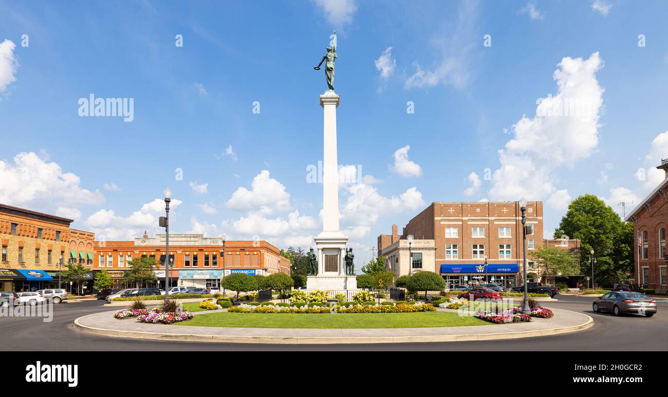 Angola, Indiana, USA - August 21, 2021: The Steuben County Soldiers ...