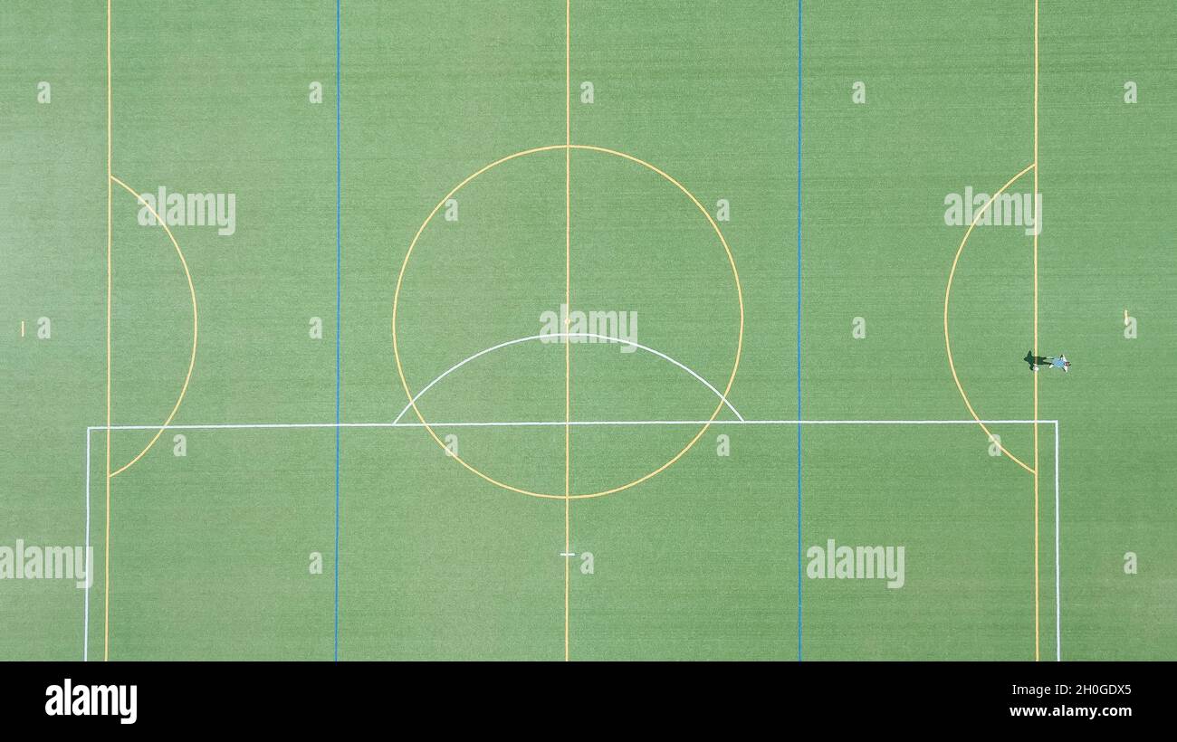 Football field or soccer field green lawn court for create sport game ...