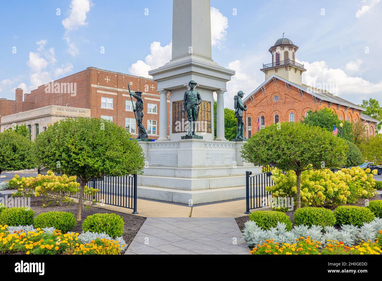 Angola, Indiana, USA - August 21, 2021: The Steuben County Soldiers ...