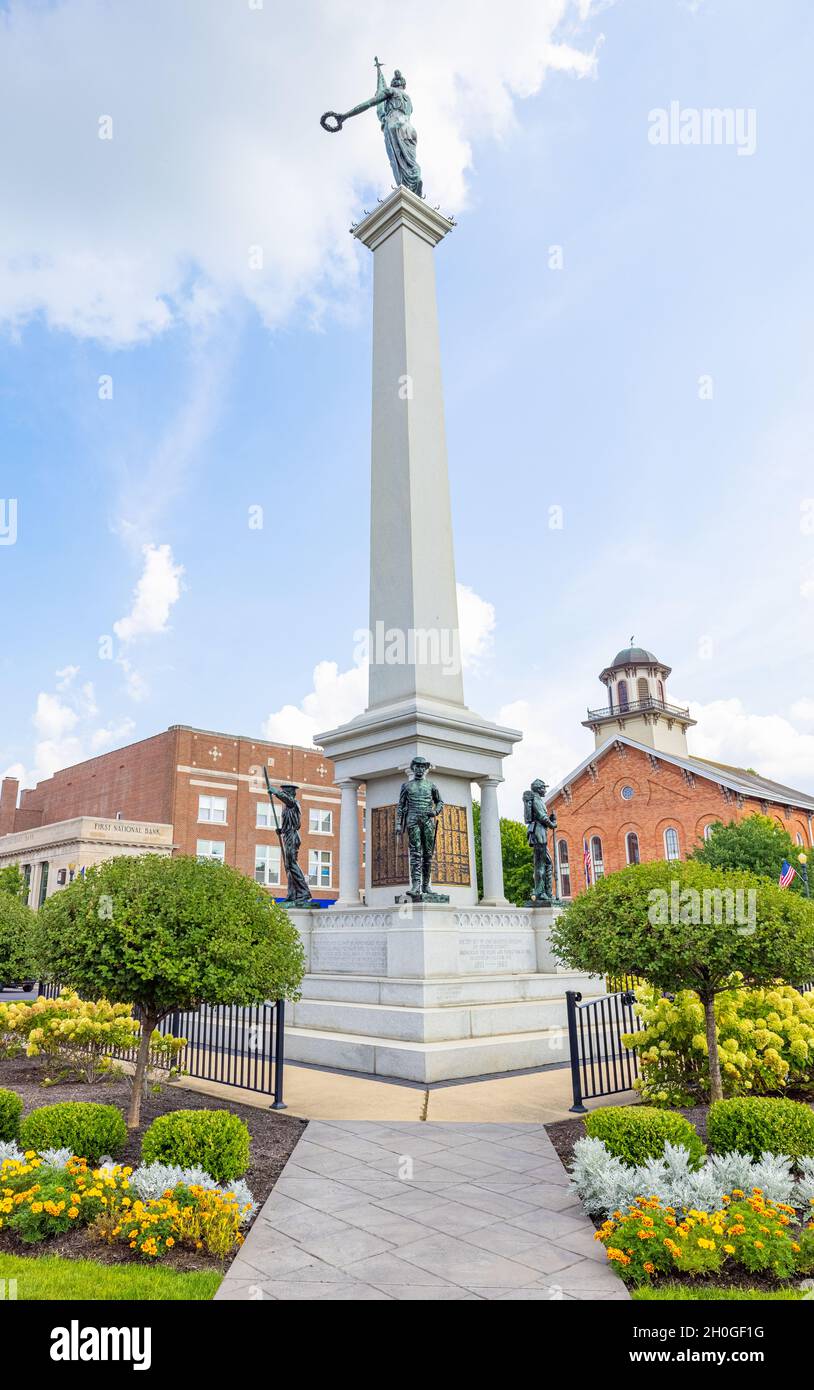 Angola, Indiana, USA - August 21, 2021: The Steuben County Soldiers ...