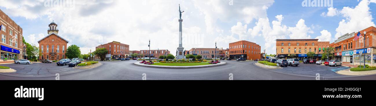 Angola, Indiana, USA - August 21, 2021: The Steuben County Soldiers ...