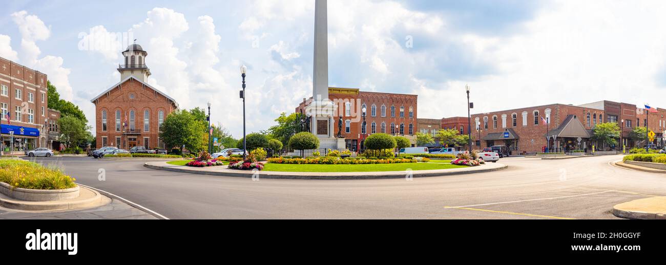 Angola, Indiana, USA - August 21, 2021: The Steuben County Soldiers ...