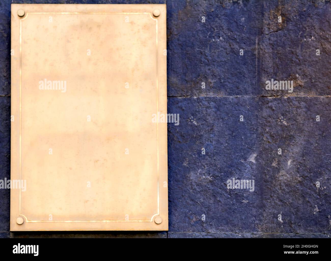 Plaque with place for text on granite wall Stock Photo - Alamy