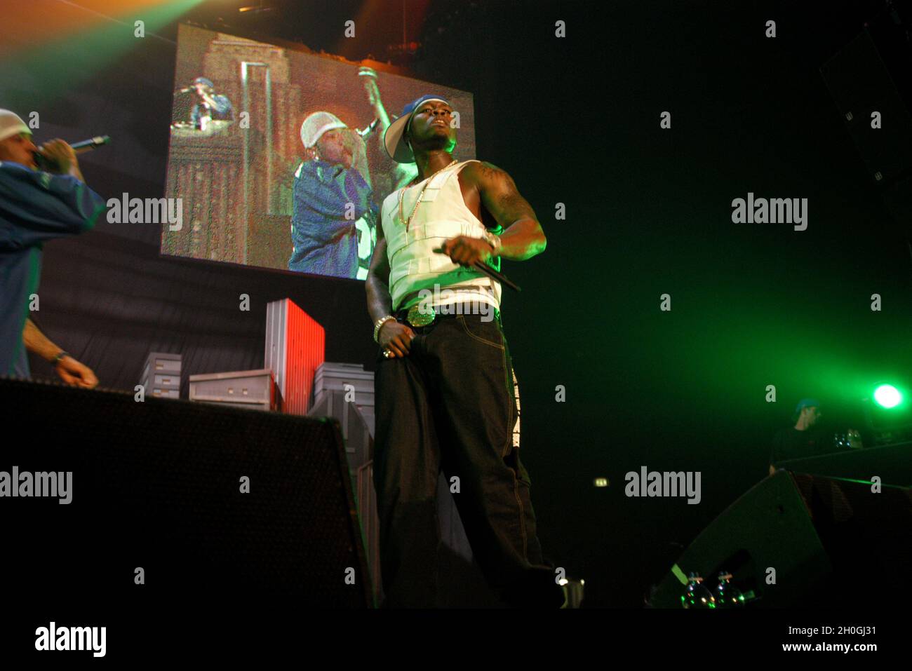 Milan Italy 2003-09-23: 50 Cent in concert at the Forum Assago Stock ...