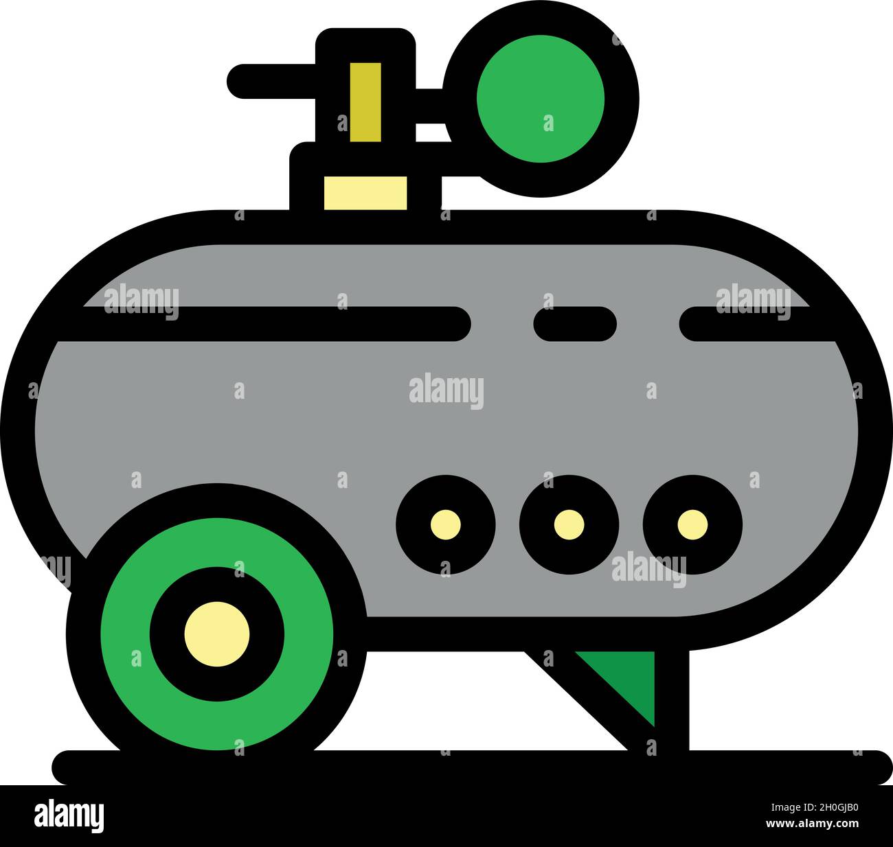 Instrument air compressor icon. Outline instrument air compressor ...