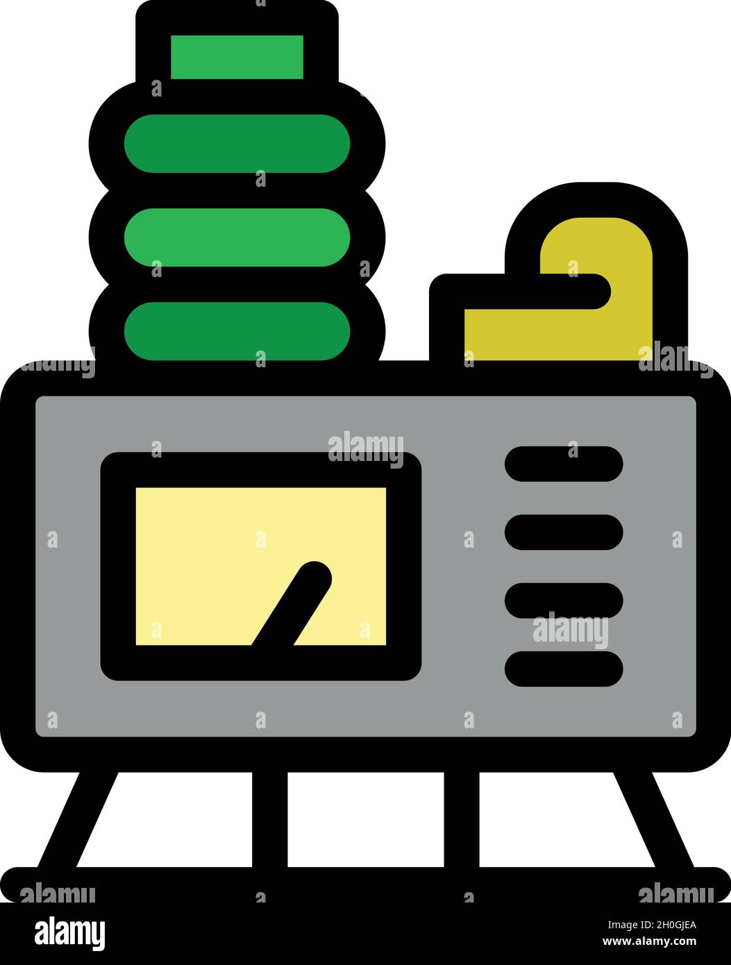 Electric air compressor icon. Outline electric air compressor vector ...