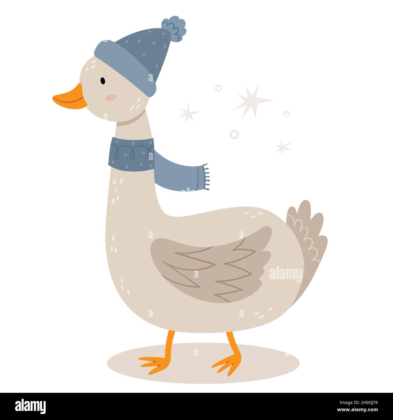 Christmas Goose Clipart