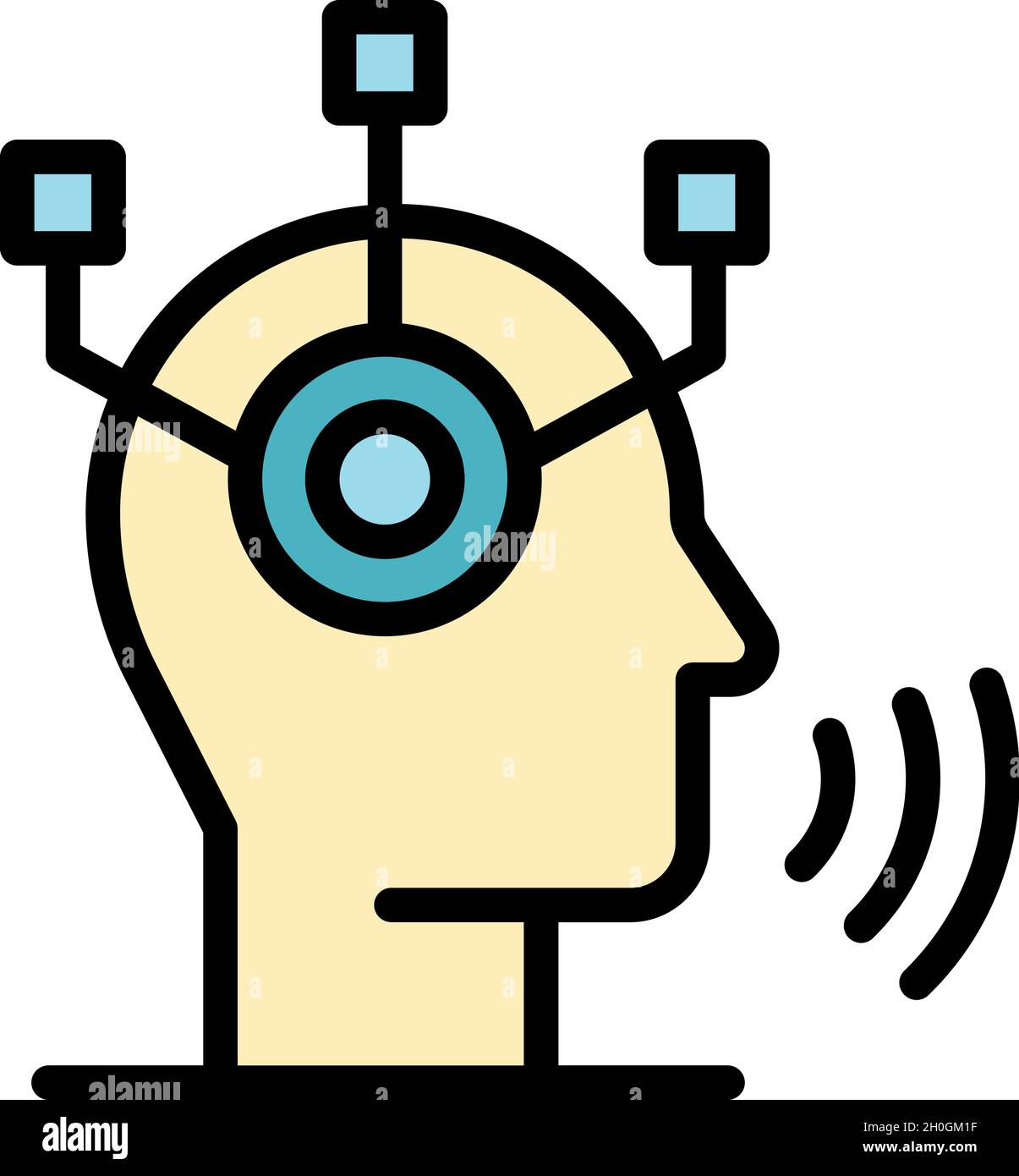 Purchasing worker icon. Outline purchasing worker vector icon color ...