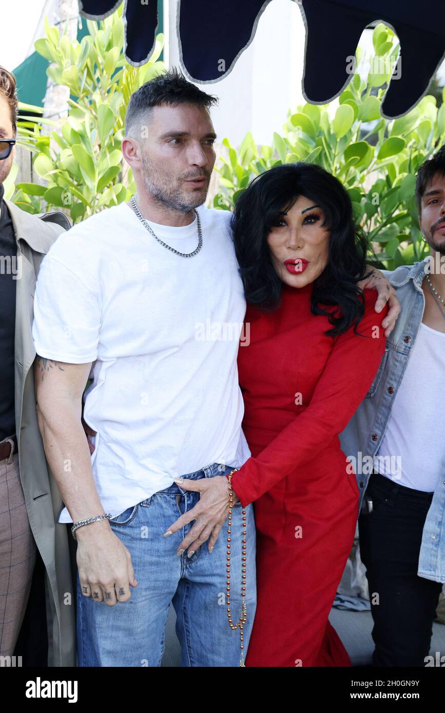 MIAMI, FL - OCT 12: Actor Julian Gil and actress Lyn May are seen ...
