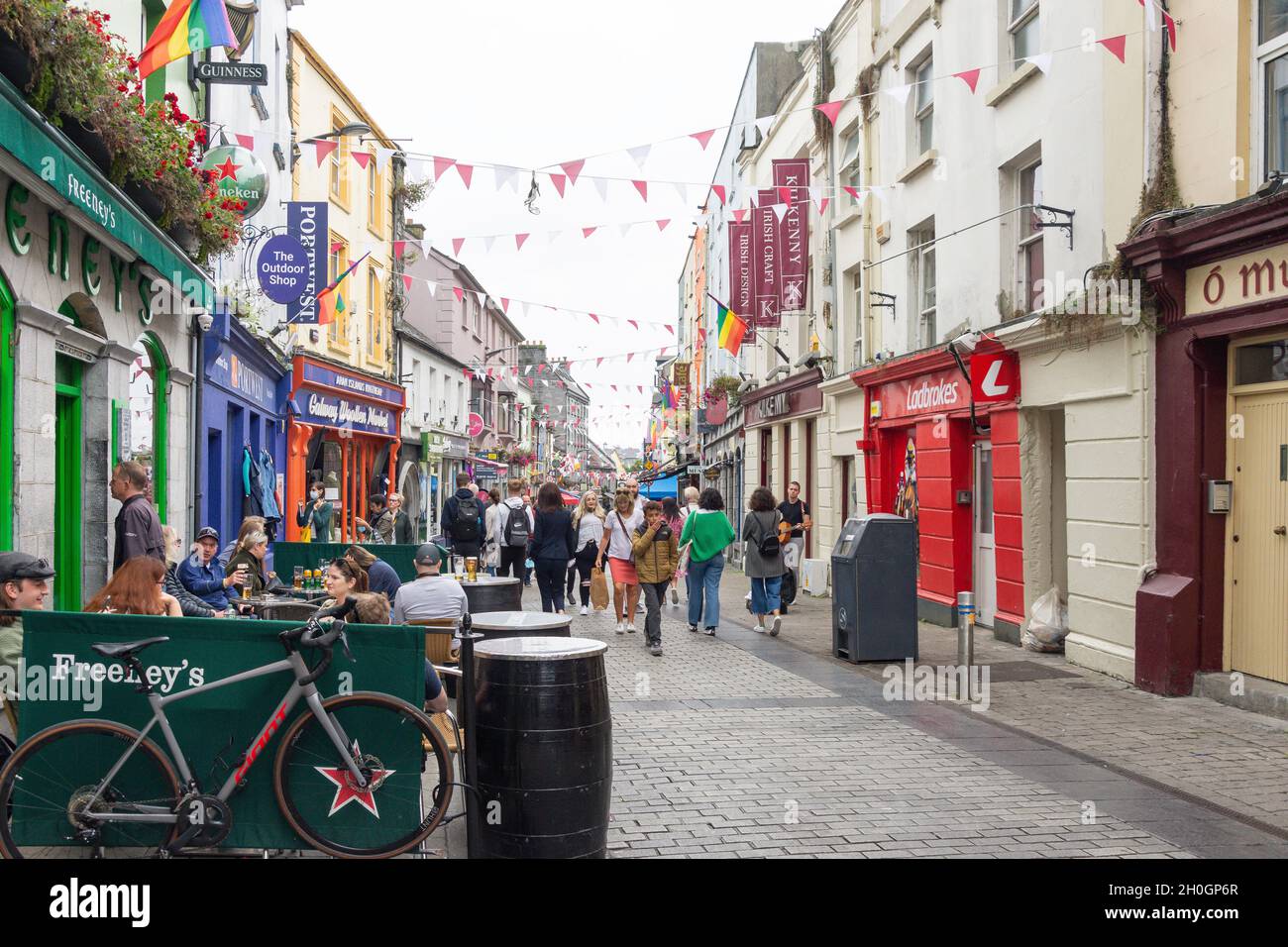 Pedestrianised High Street, City Centre, Galway (Gaillimh), County ...