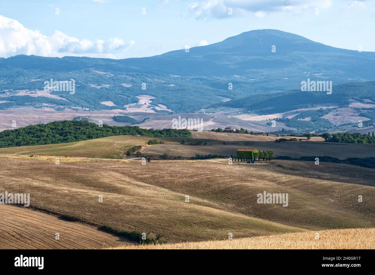Tuscany, Italy. August 2020. Amazing landscape of the Tuscan ...