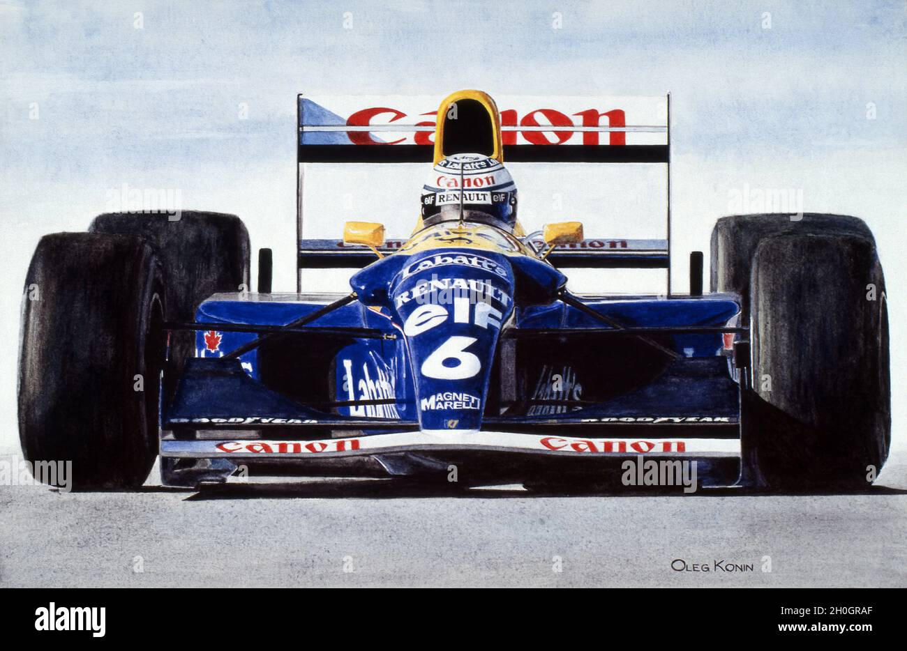 Riccardo Patrese art Stock Photo - Alamy