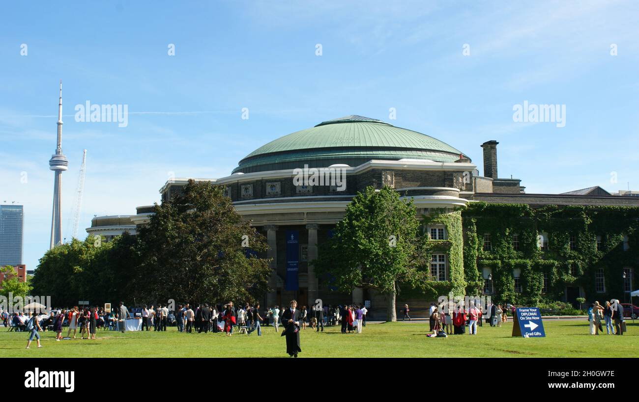 TORONTO, CANADA - Jun 12, 2010: A joyous event at Toronto University ...