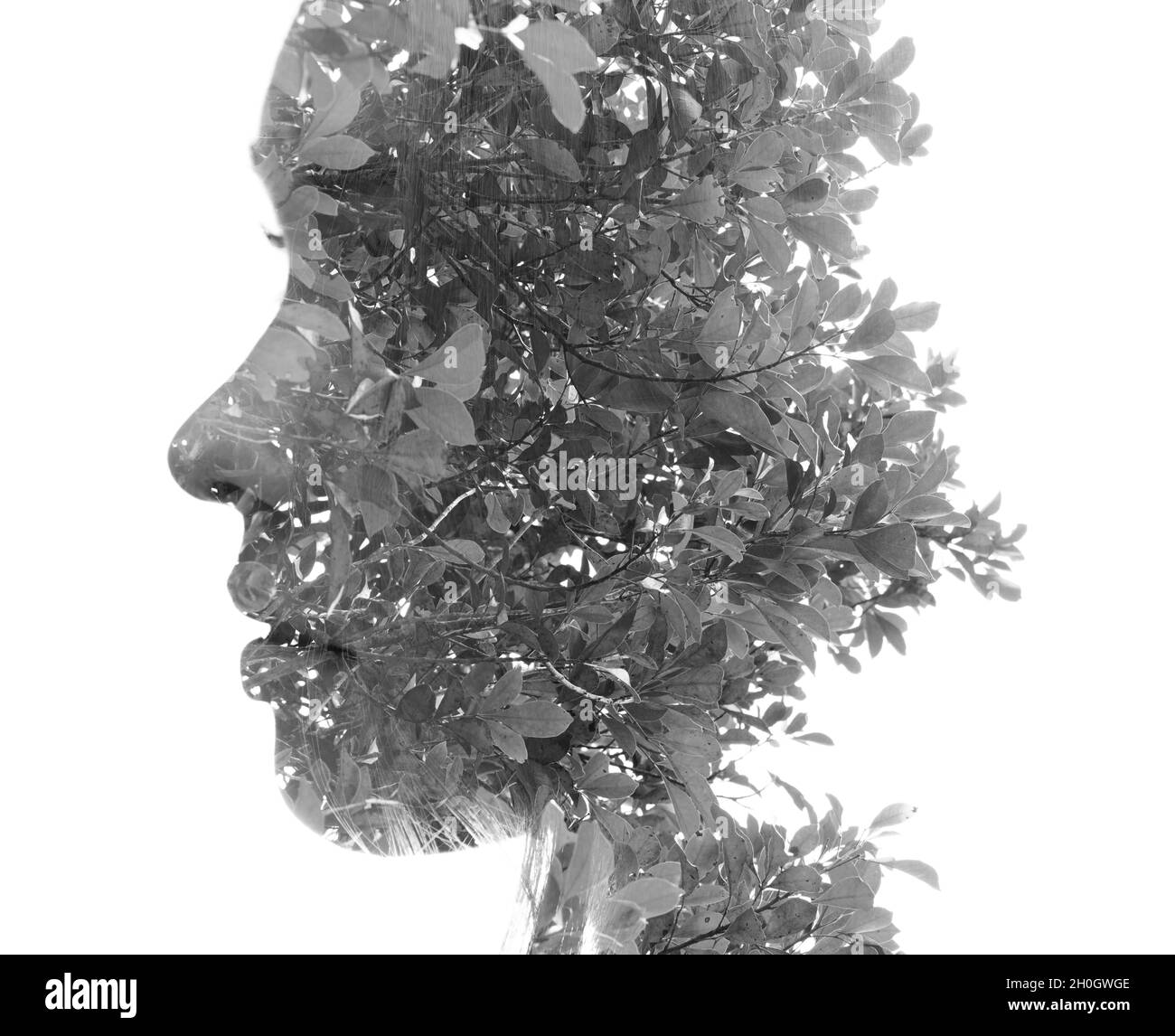 Multiple exposure technique Black and White Stock Photos & Images - Alamy