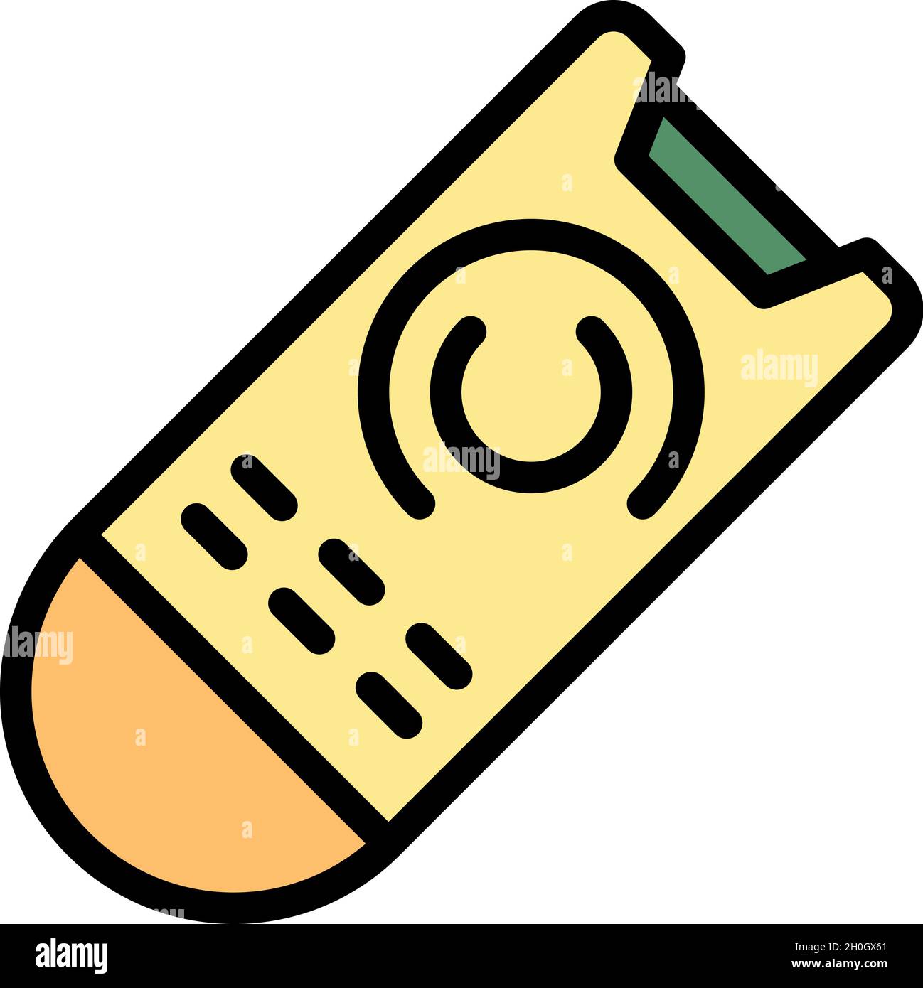Circle remote control icon. Outline circle remote control vector icon ...