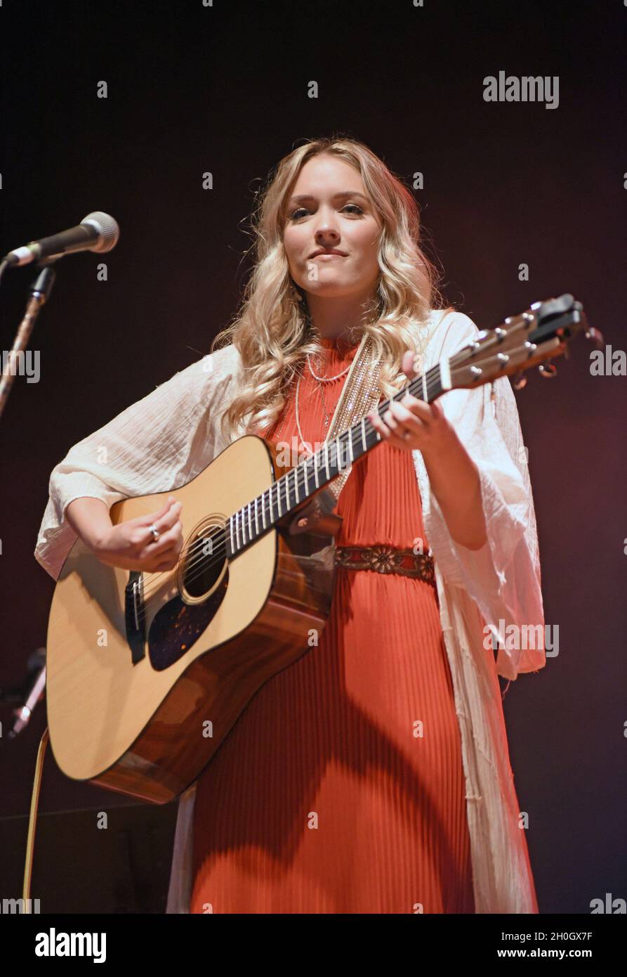Hiawassee, GA, USA. 12th Oct, 2021. Emily Ann Roberts on stage for TG ...