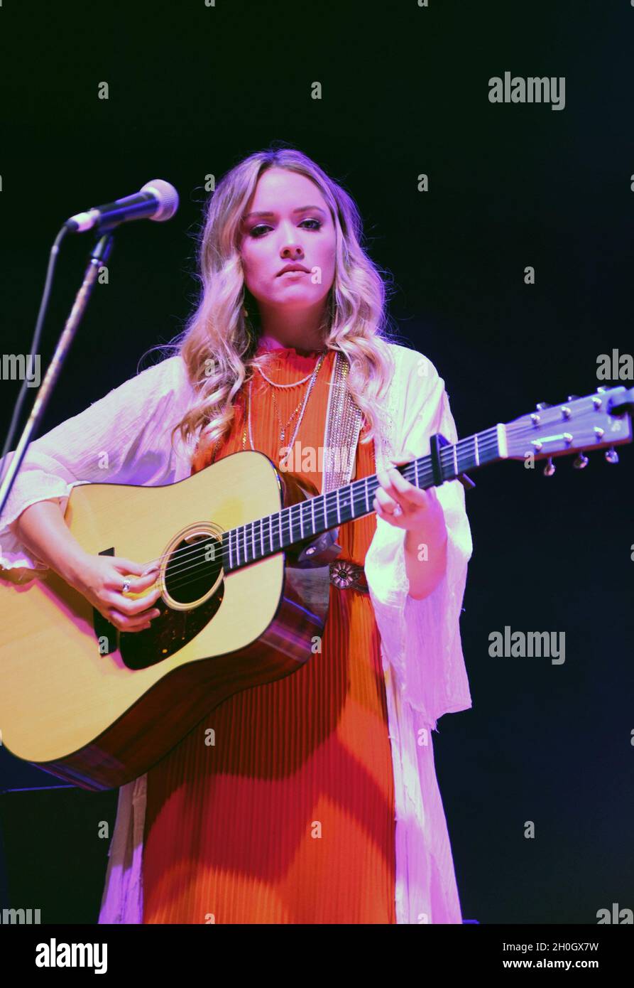Hiawassee, GA, USA. 12th Oct, 2021. Emily Ann Roberts on stage for TG ...
