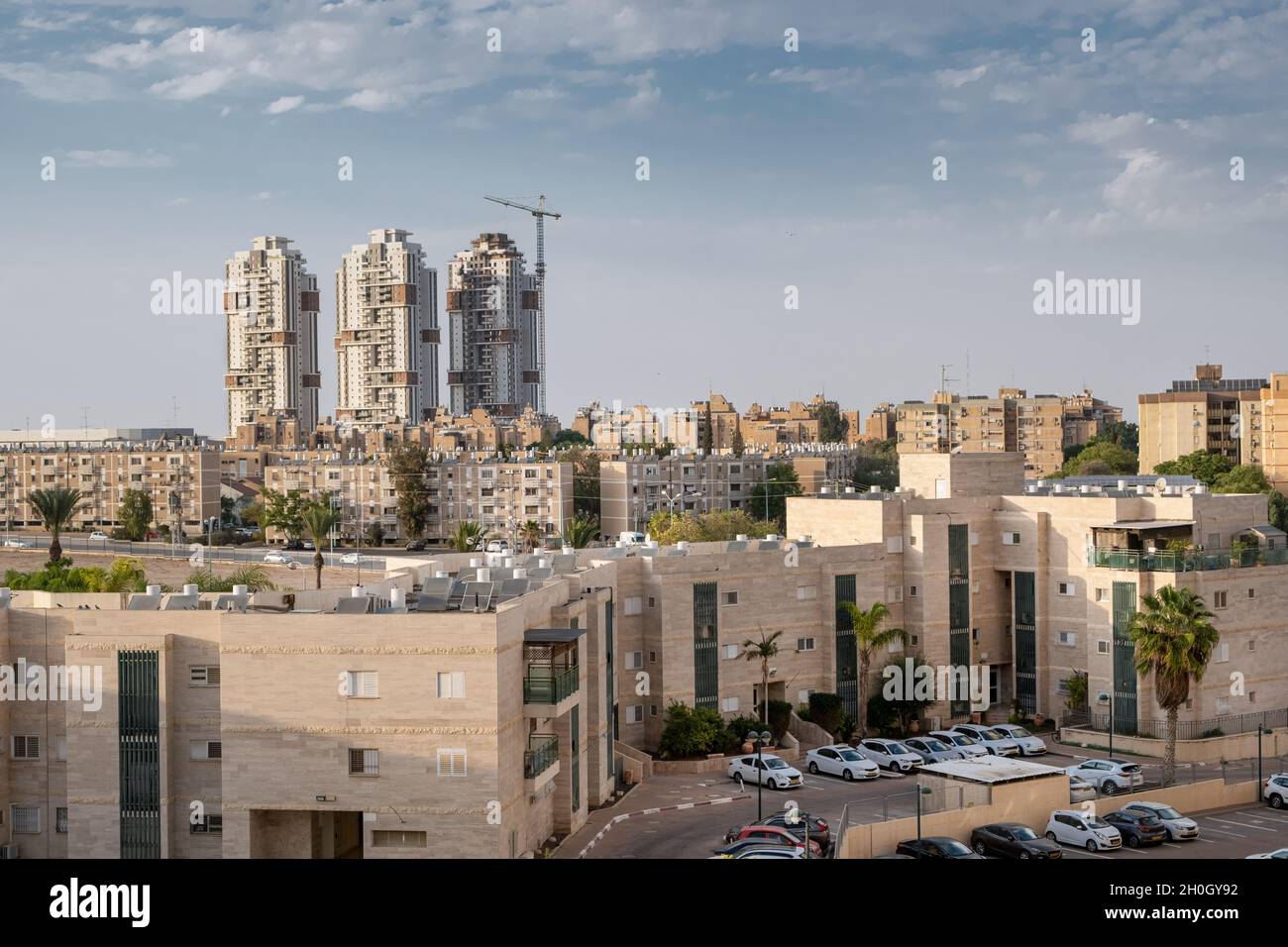 Postcard city Contrast in four generations of buildings Architecture in ...