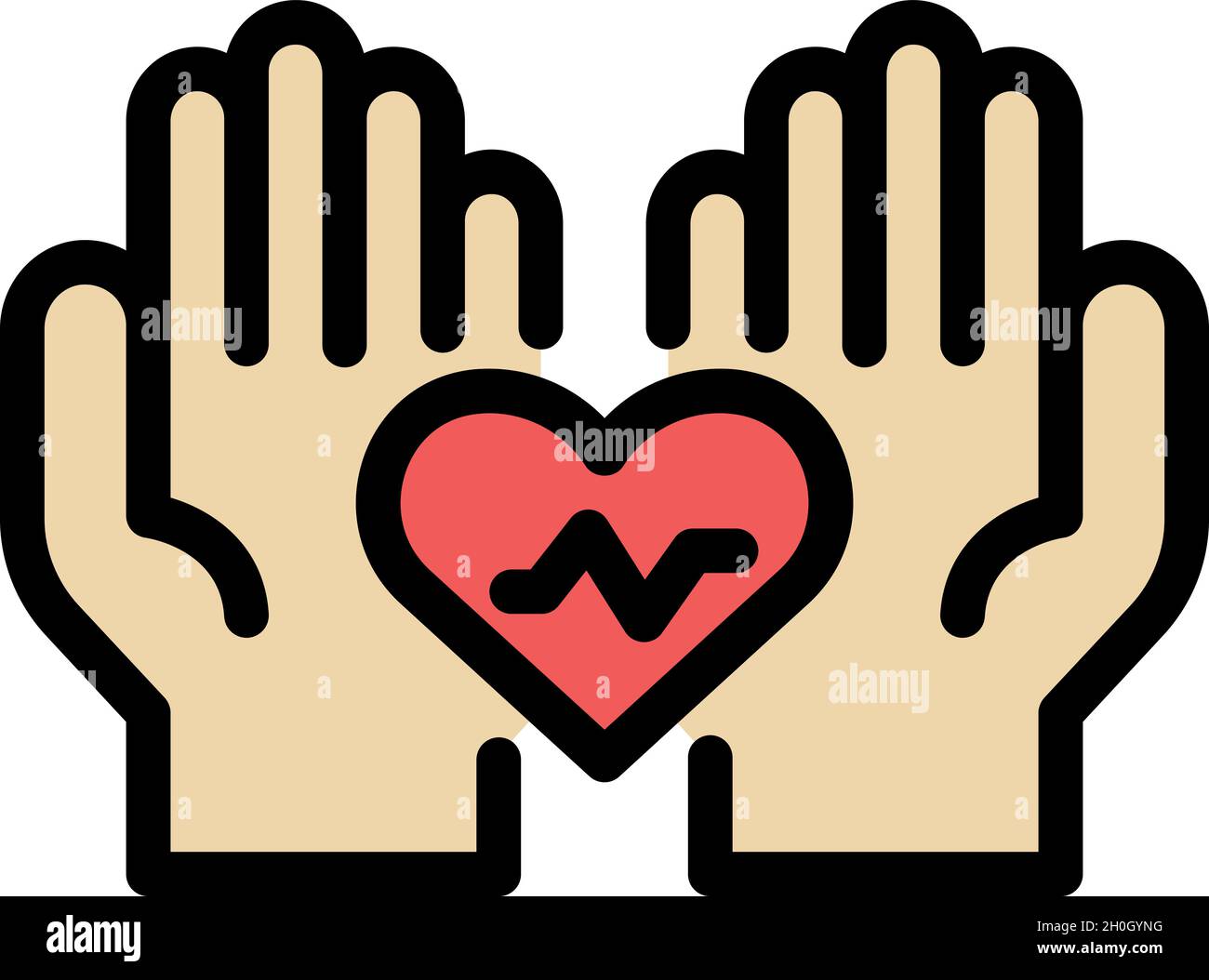 Keep workout heart rate normal icon. Outline keep workout heart rate ...