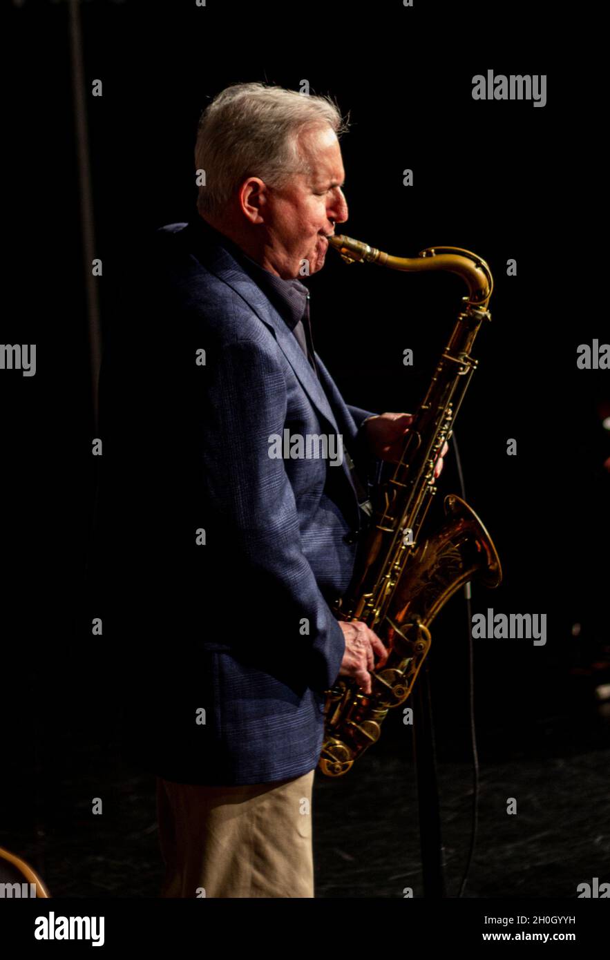 Scott Hamilton playing with his Quartet at Herts Jazz Club in St Albans ...