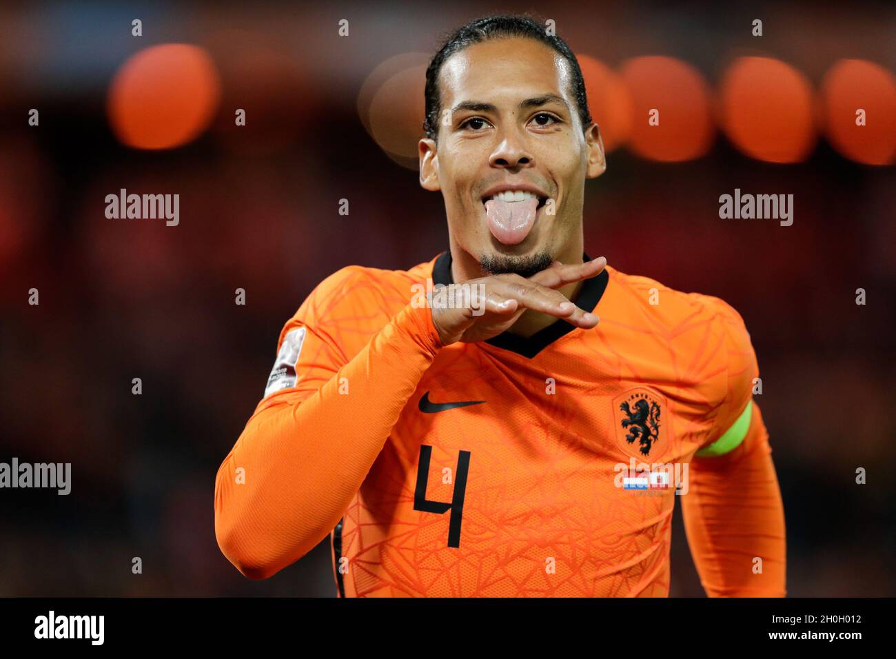 ROTTERDAM, NETHERLANDS - OCTOBER 11: Virgil van Dijk of the Netherlands ...