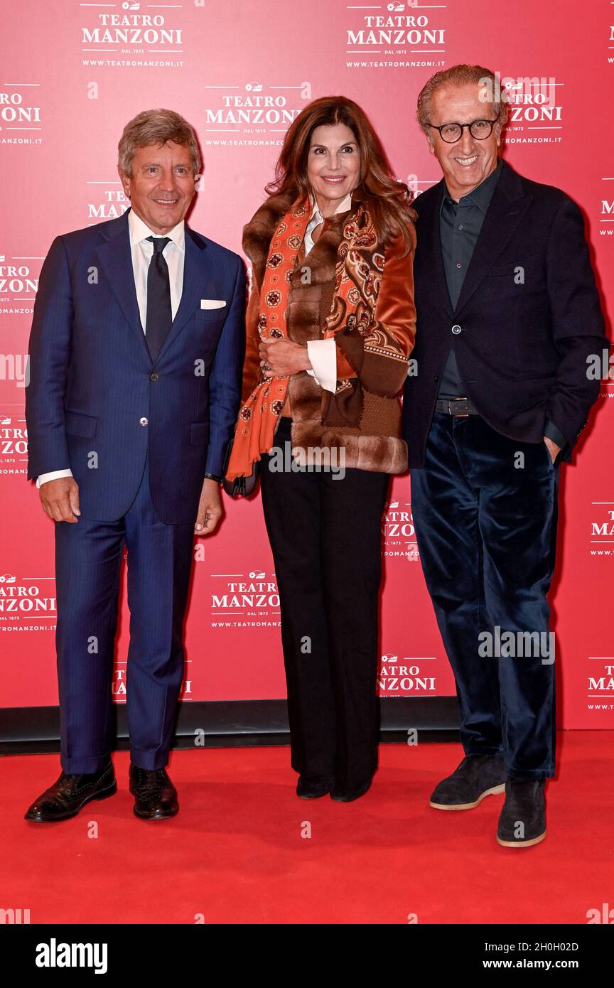 Milan, Italy. 12th Oct, 2021. Milan, Teatro Manzoni Red Carpet First ...