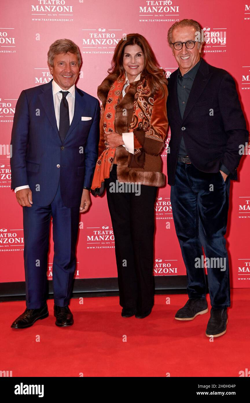 Milan, Italy. 12th Oct, 2021. Milan, Teatro Manzoni Red Carpet First ...