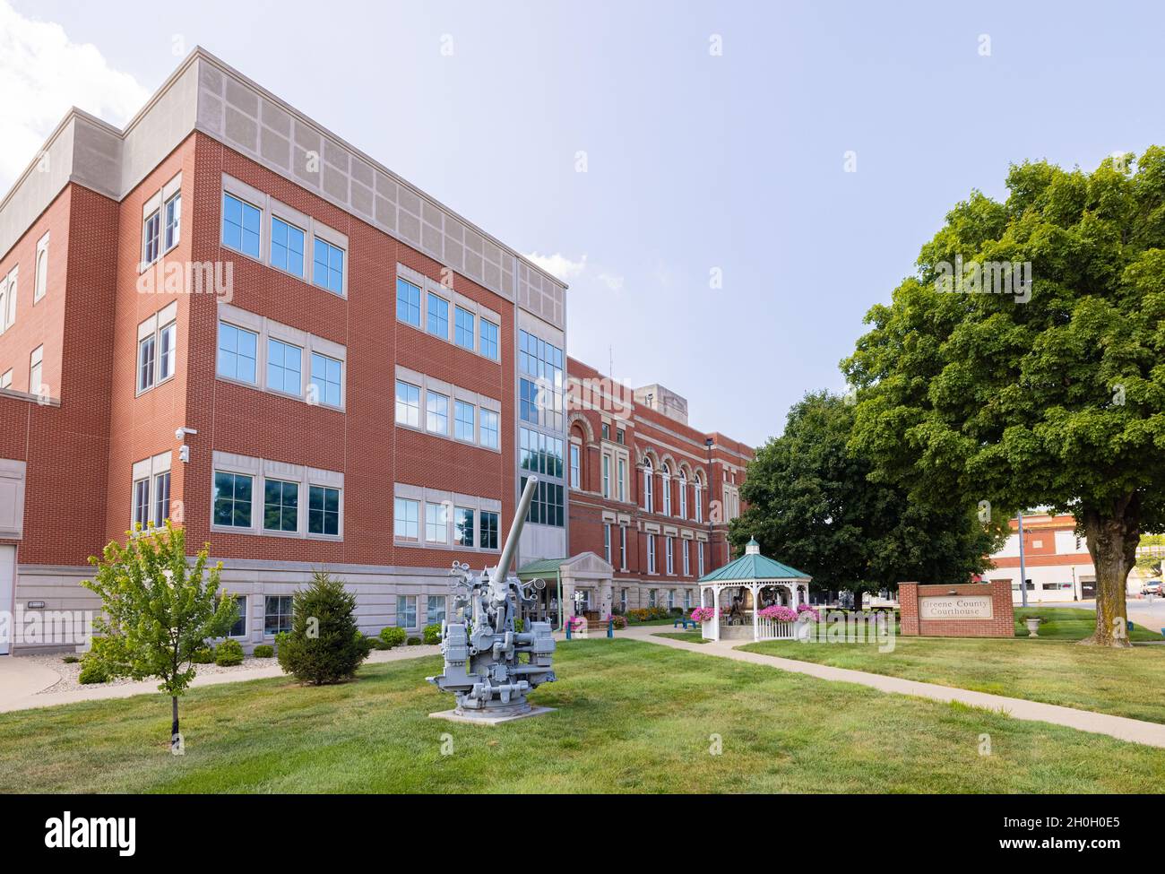 Bloomfield, Indiana, USA - August 20, 2021: The Greene County ...