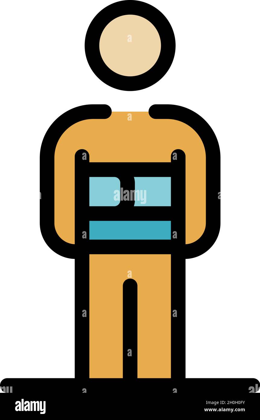 Sport doctor patient icon. Outline sport doctor patient vector icon ...