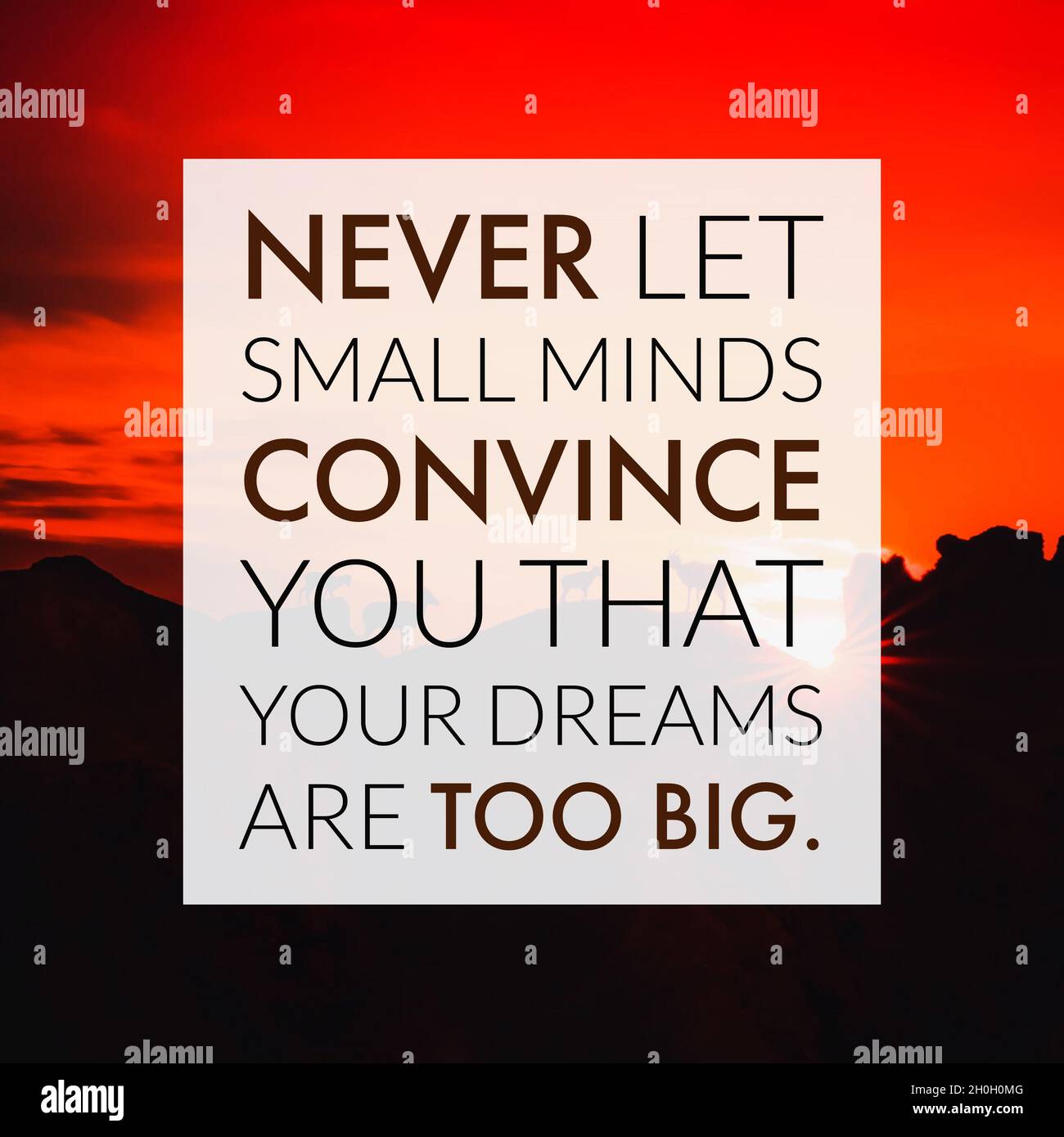 Motivational Quote. never let small minds convince you that your dreams ...