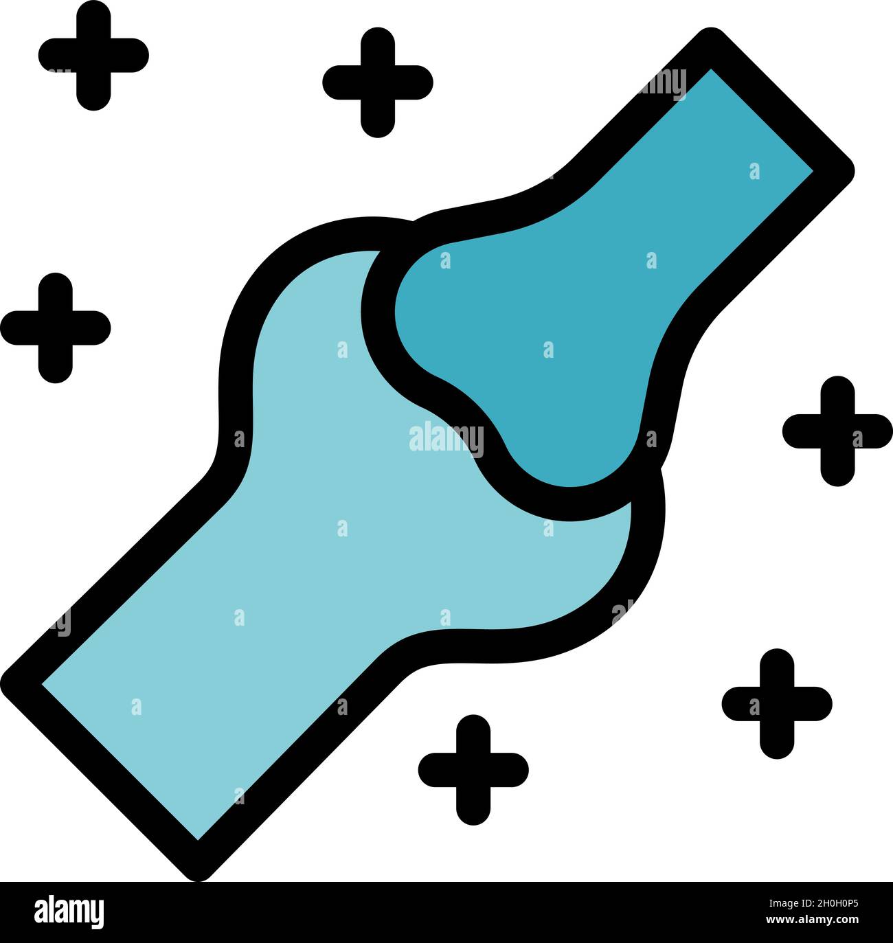 Bone sport rehabilitation icon. Outline bone sport rehabilitation ...