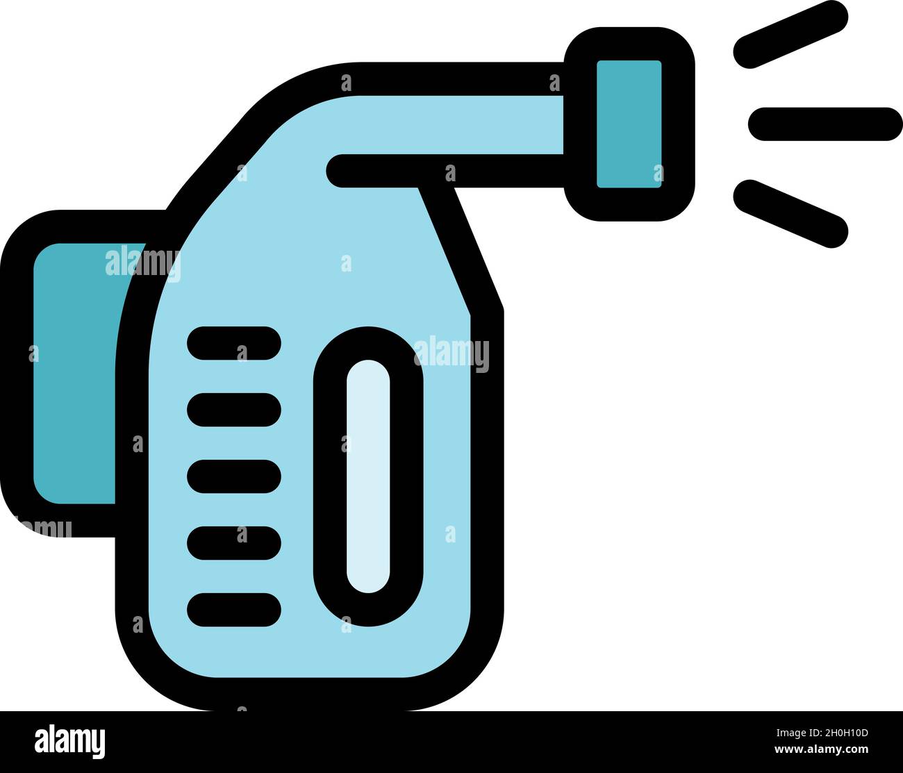 Steam cleaner icon. Outline steam cleaner vector icon color flat ... Steam cleaner icon. Outline steam cleaner vector icon color flat ...