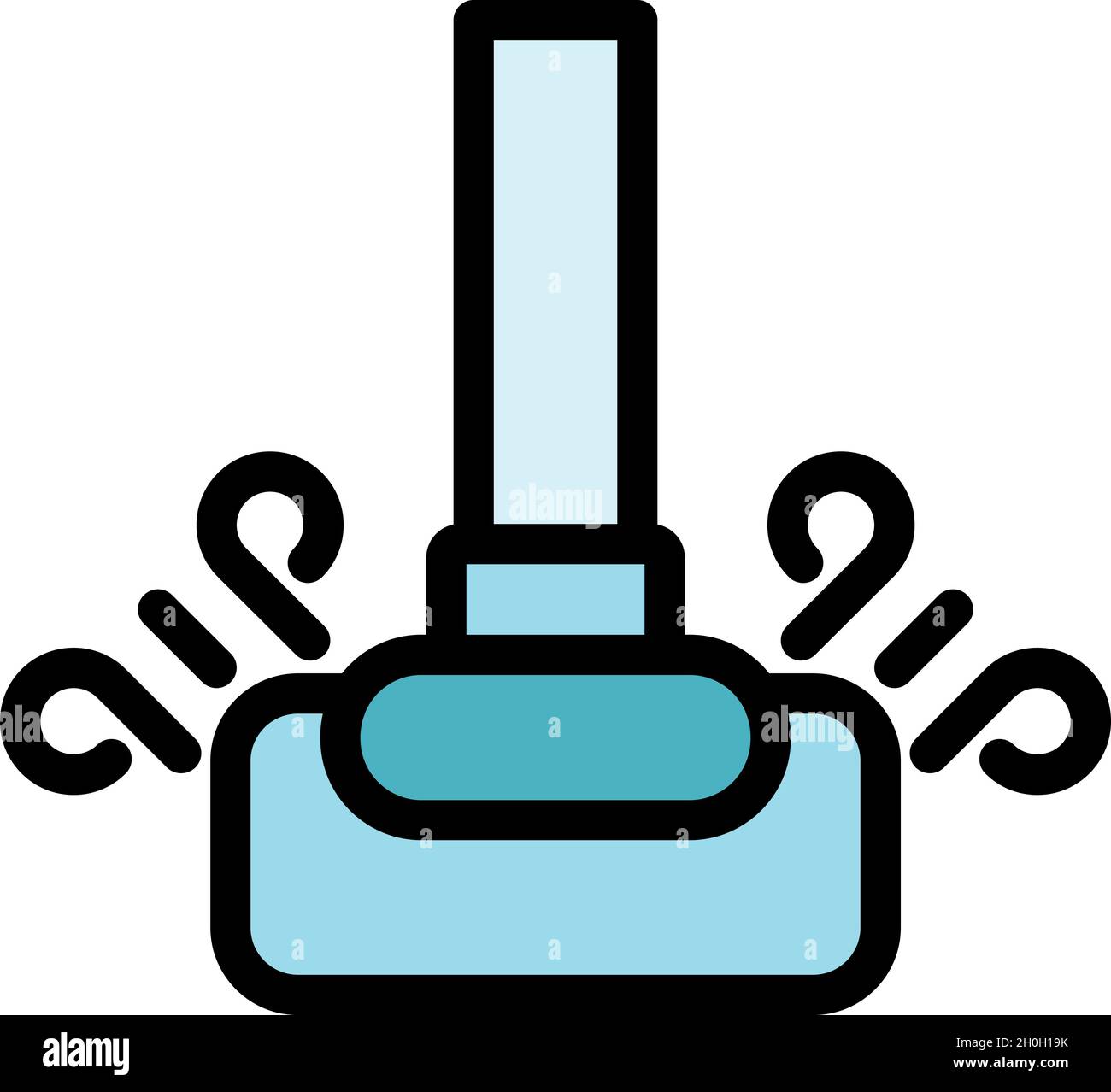 Dry steam cleaner icon. Outline dry steam cleaner vector icon color ... Dry steam cleaner icon. Outline dry steam cleaner vector icon color ...