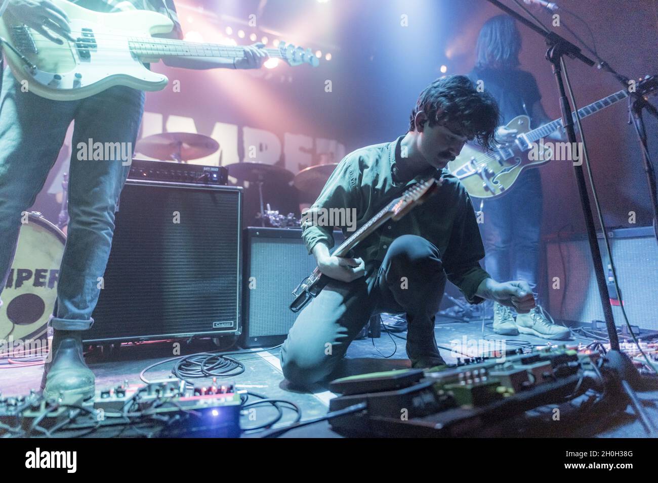 Edinburgh, Scotland. Tue 12 October 2021. Dublin band THUMPER perform ...