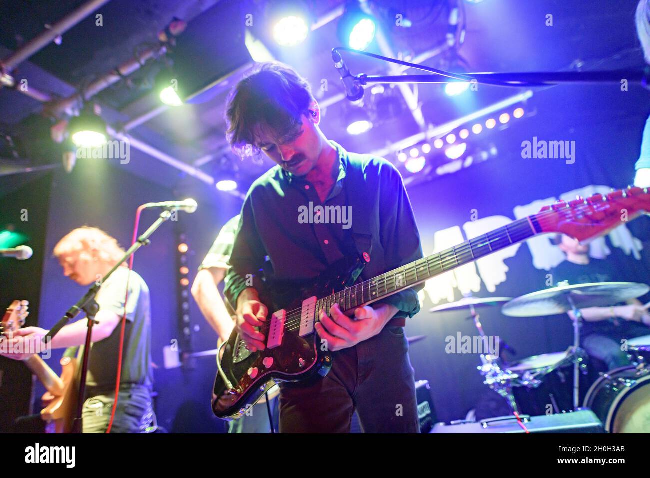 Edinburgh, Scotland. Tue 12 October 2021. Dublin band THUMPER perform ...