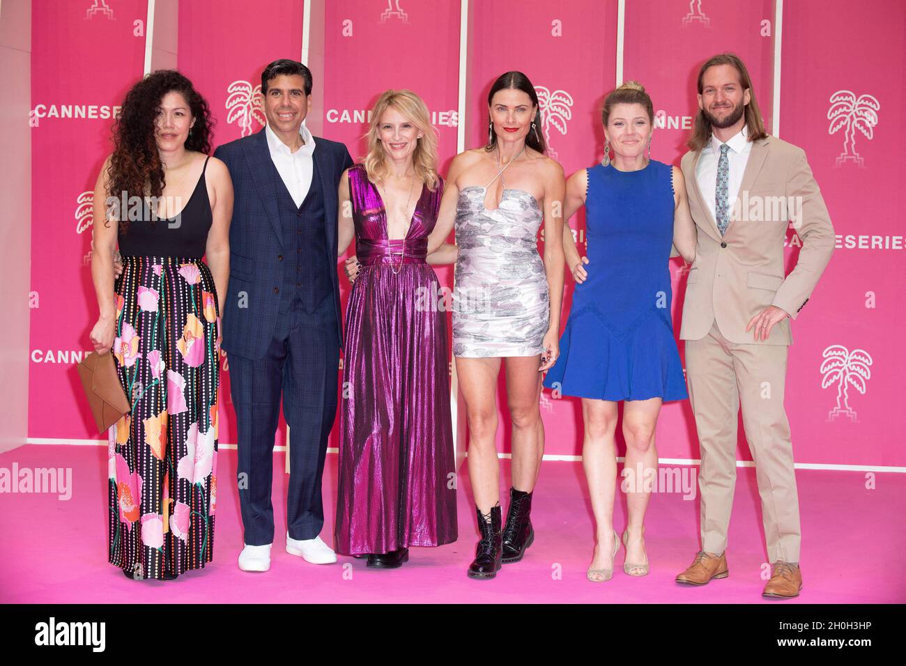 Cannes, France. October 13, 2021, Elias Plagianos, Stacey van Gorder ...