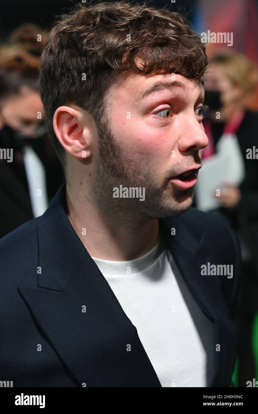 Jake Davies arrives at The Phantom of the Open at BFI London Film ...