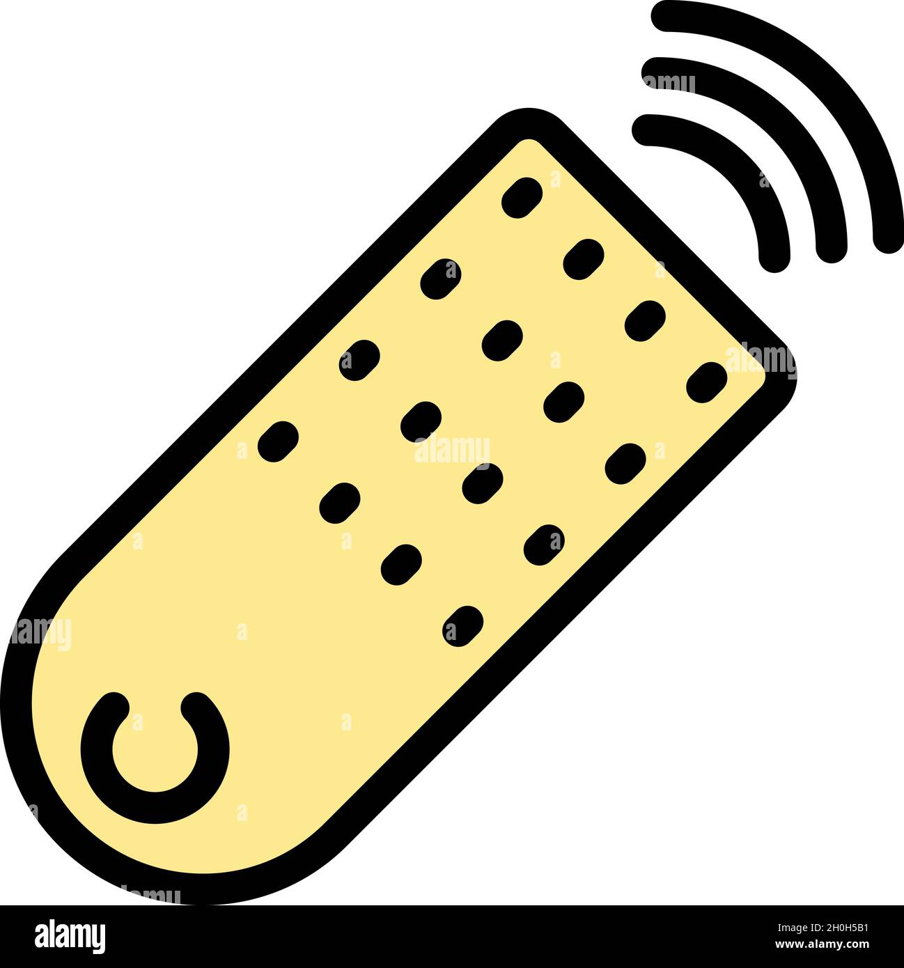 Plastic remote control icon. Outline plastic remote control vector icon ...