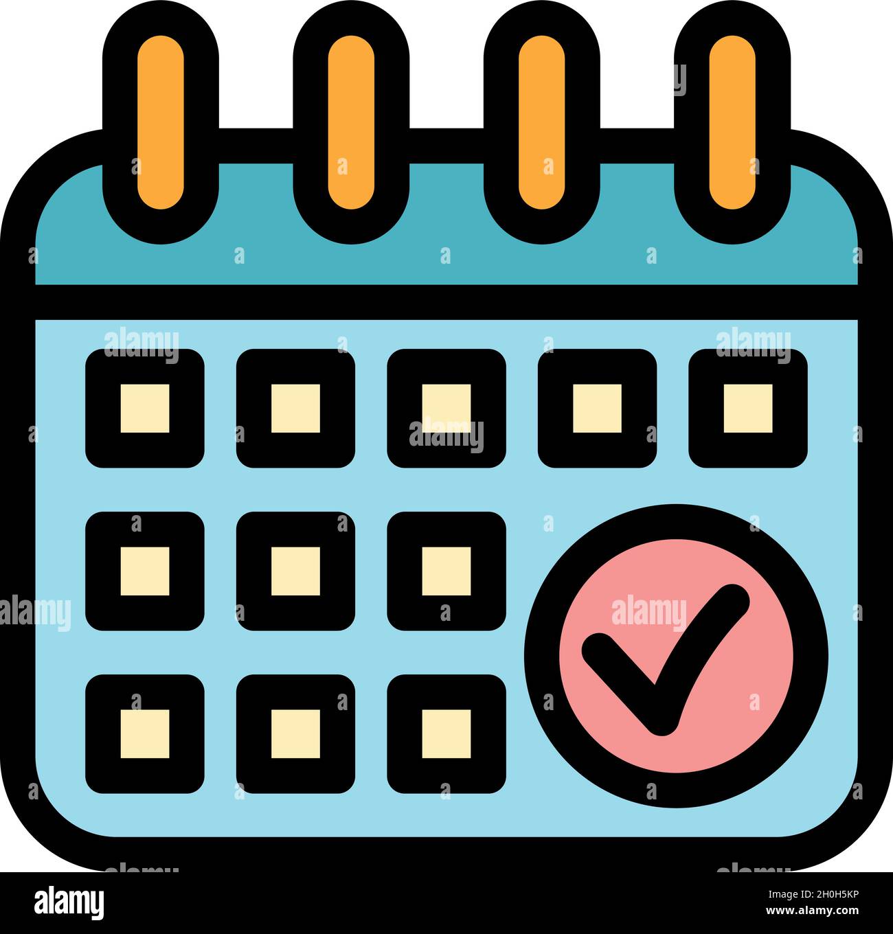 Running calendar date icon. Outline running calendar date vector icon ...