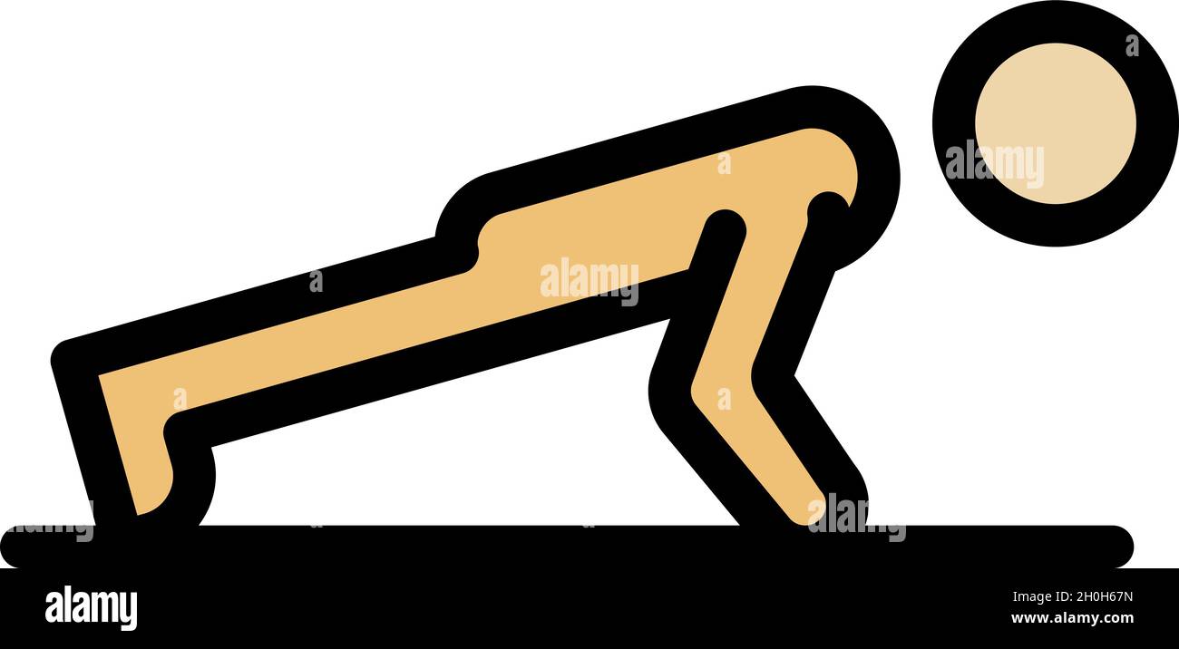 Plank exercise man woman Stock Vector Images - Alamy